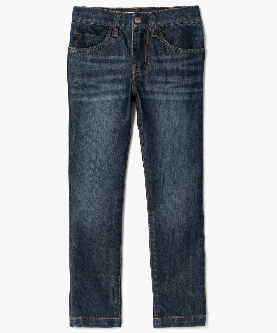 jean garcon coupe regular cinq poches bleu jeans garcon | GÉMO
