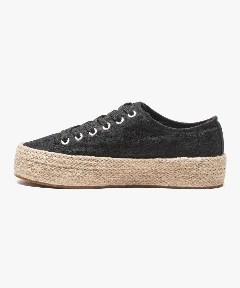 Gemo chaussures baskets basses en toile irisee avec semelle plateforme ...