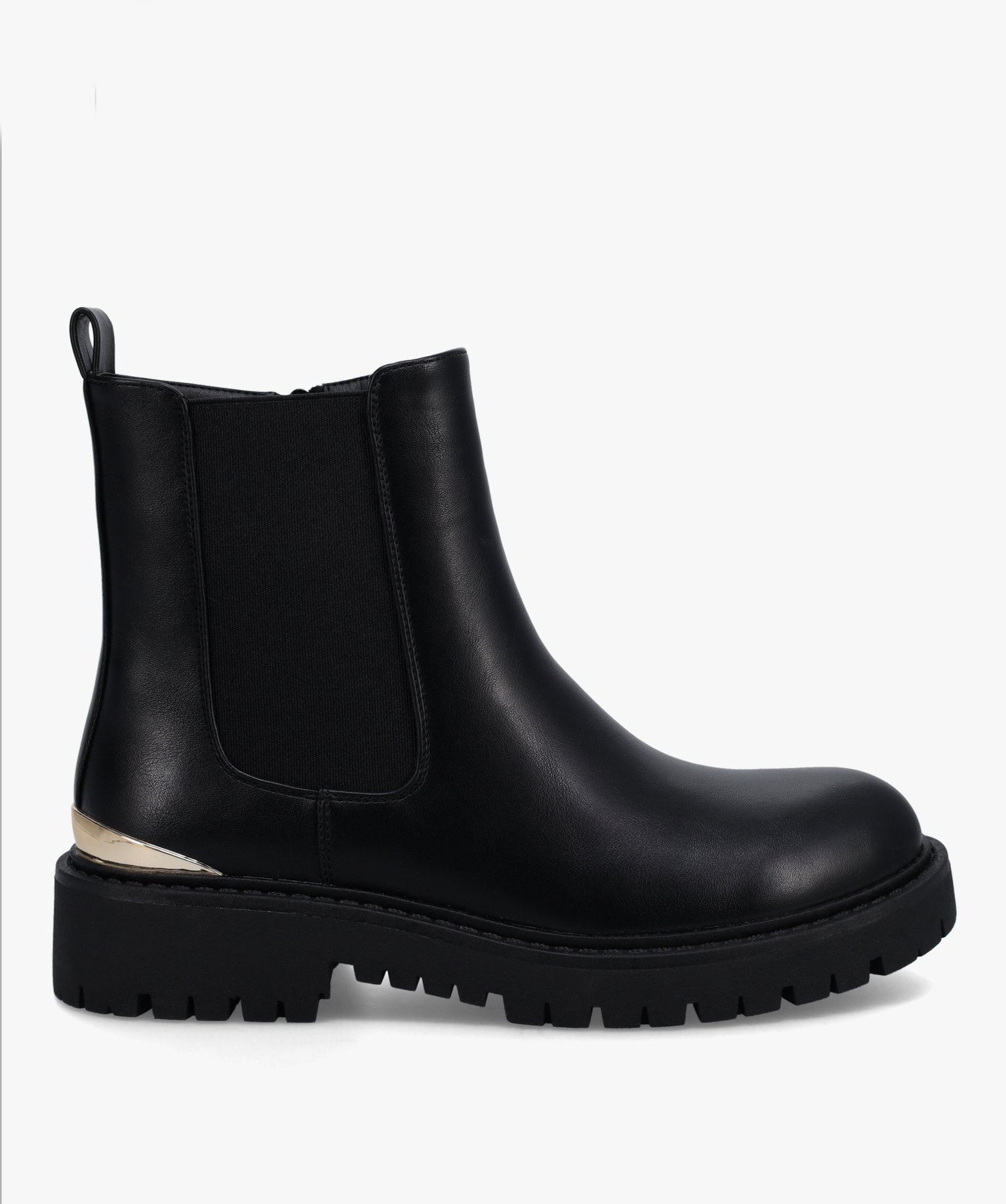 boots style chelsea a semelle crantee femme - 5 miles noir standard ...
