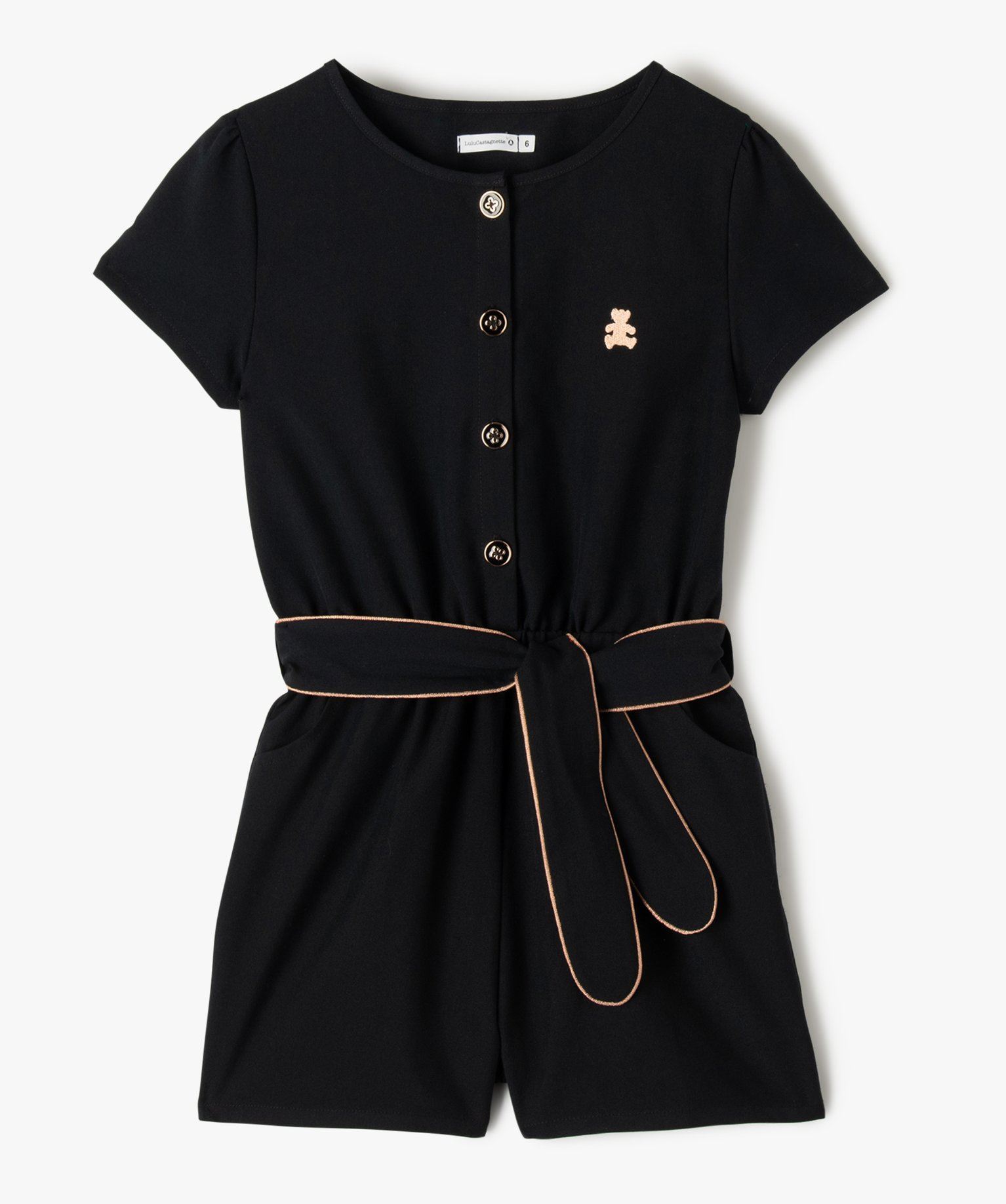 combishort fille a manches courtes et details cuivres - lulucastagnette ...