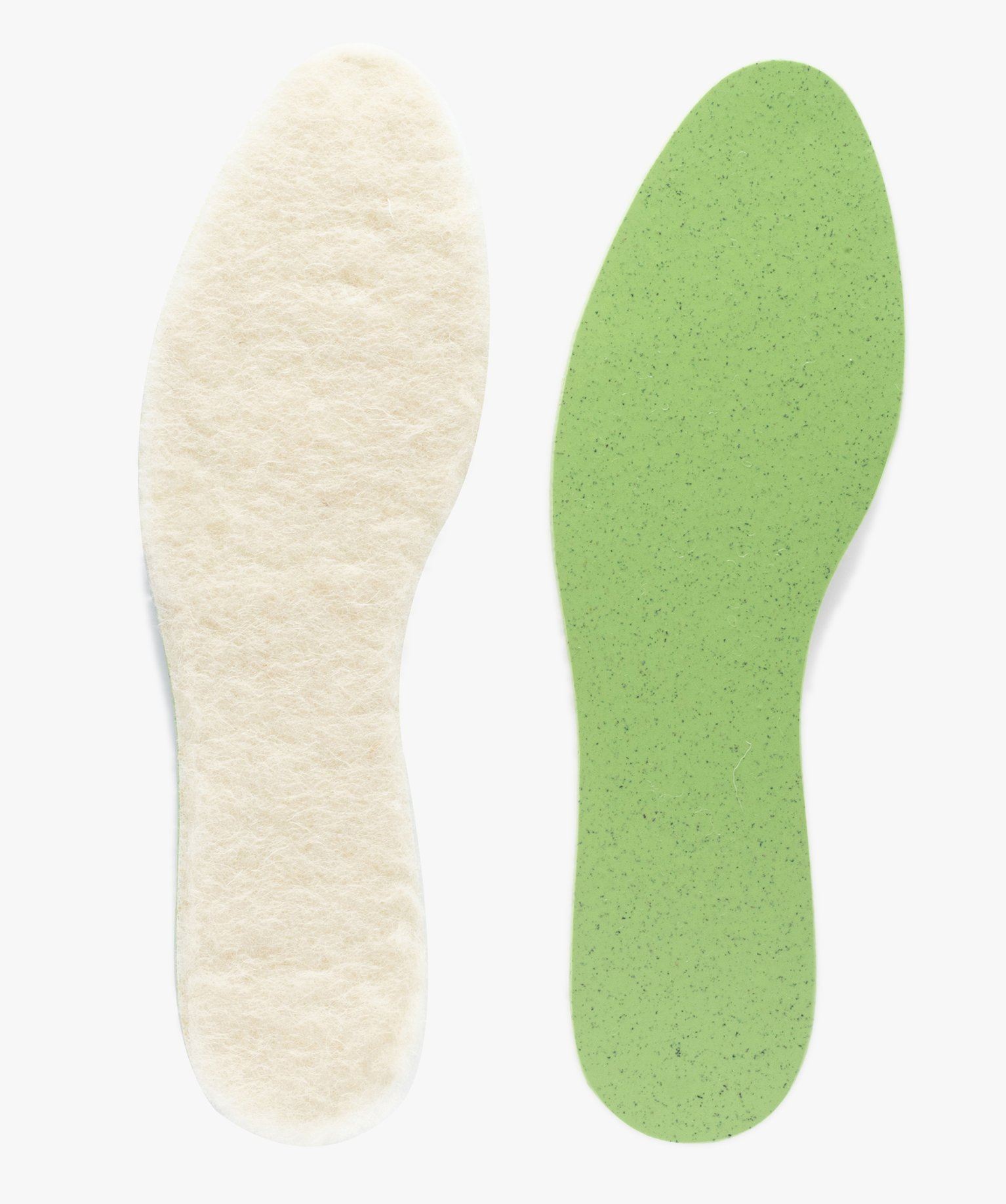 semelles chaleur avec laine naturelle - de clermont blanc standard ...