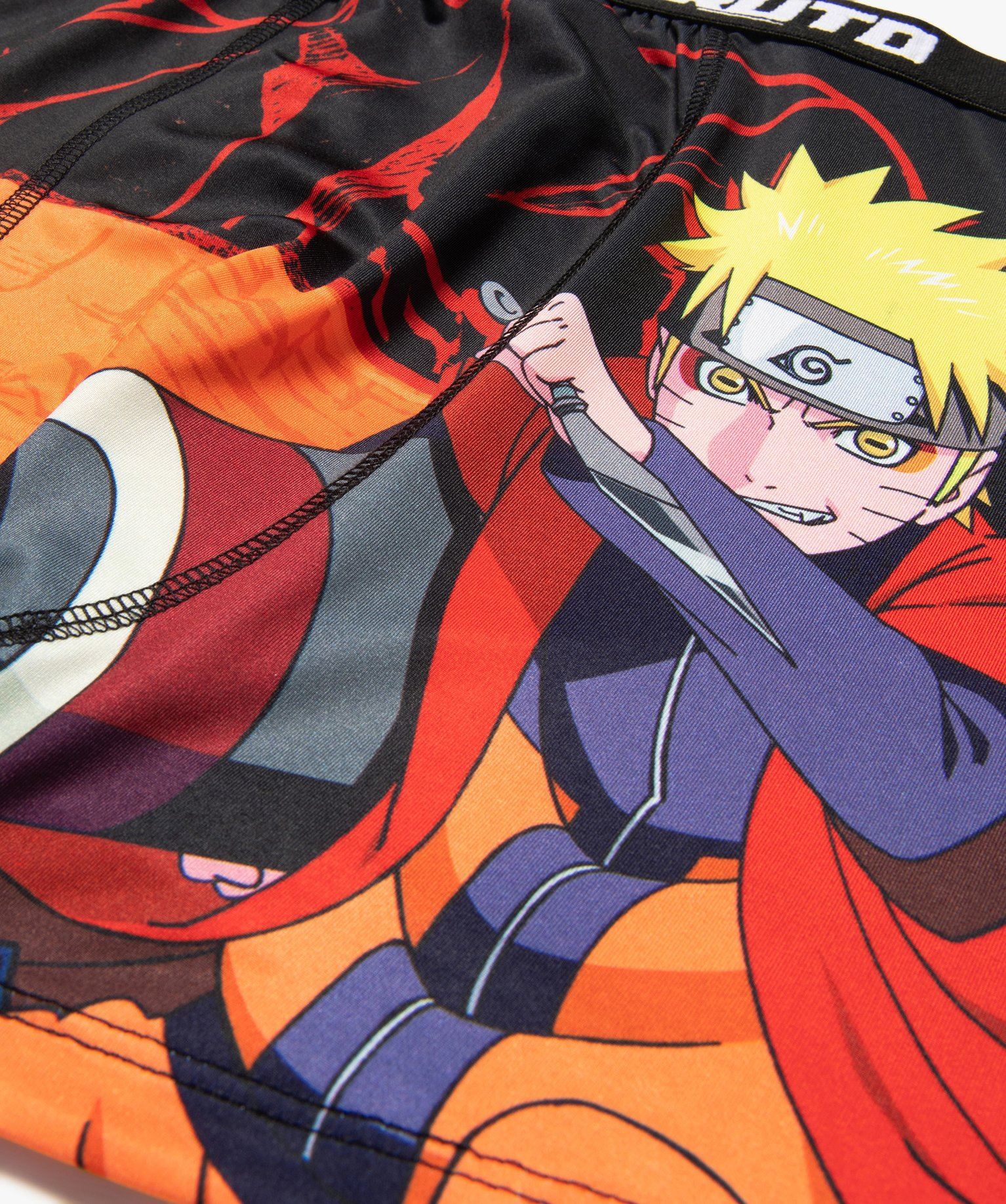 boxer naruto en microfibre pour homme orange boxers et calecons homme ...